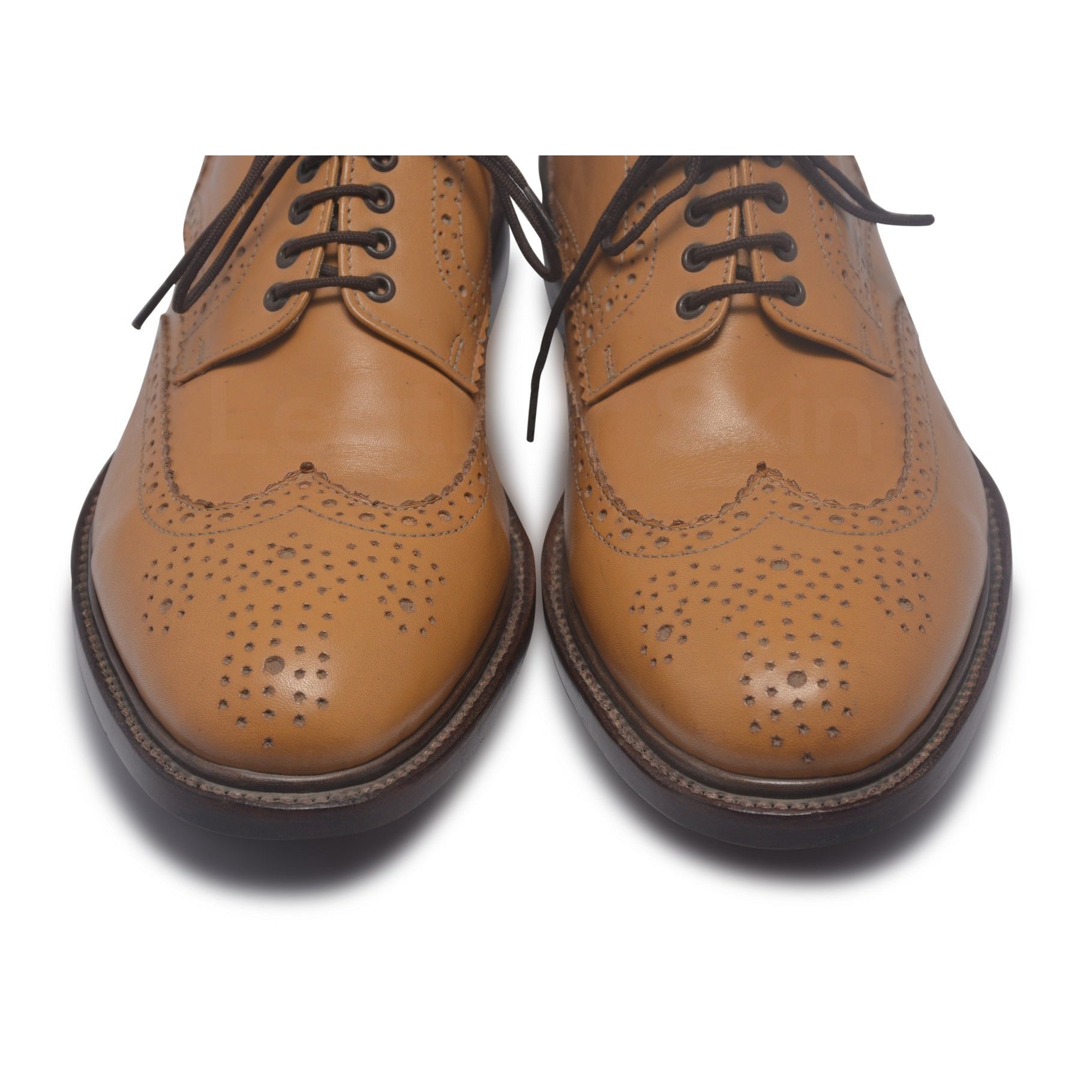 Home / Products / Men Bold Tan Derby Wingtip Brogue Genuine Leather Shoes