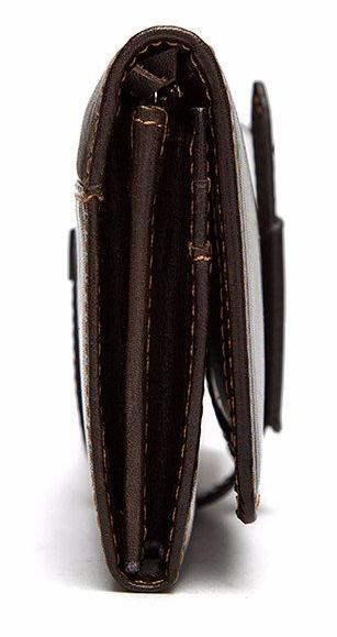 Top Notch Quality Brown Original Leather Casual Retro Style Long Wallet ...