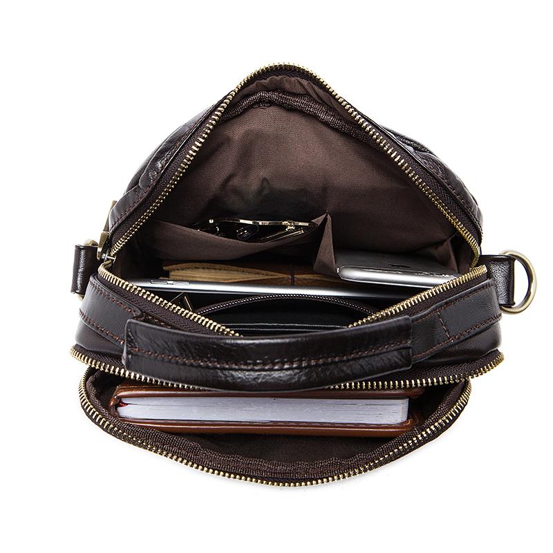 Men Genuine Leather Fashionable and Trendy Travel Shoulder Bag