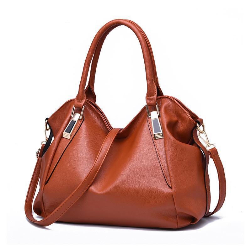 Home / Products / Women Formal Faux-Leather Tote Cross-body Bag with a ...