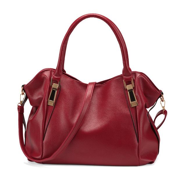 Home / Products / Women Formal Faux-Leather Tote Cross-body Bag with a ...