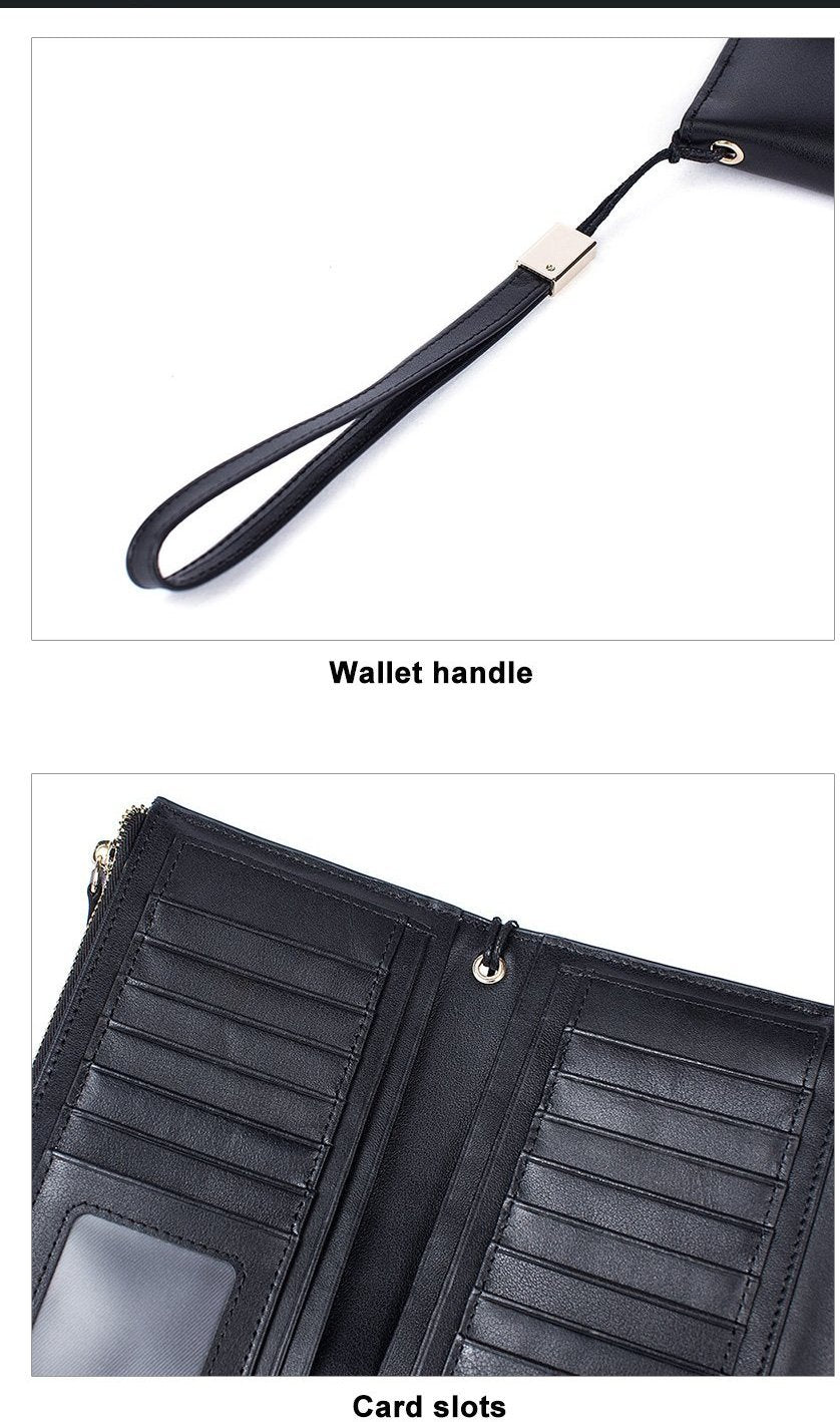 Home / Products / Premium Quality and Chic Long Genuine Leather Wallet ...