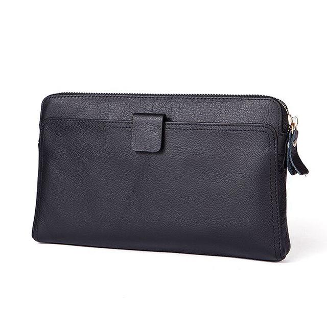 Home / Products / Men Genuine Leather Dark Brown Purse with an ...